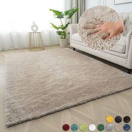 Teppich Bruno Banani, B:120cm H:30mm L:180cm, beige, Kunstfaser, Wohnzimmer, Teppiche, "Dana Teppich, besonders weich und kuschelig, Kundenliebling",