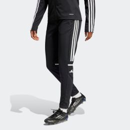 Damen Trainingshose "SQUADRA 25", schwarz-wei&szlig;, Gr. M, adidas Performance, Obermaterial: 100% Polyester, Hosen