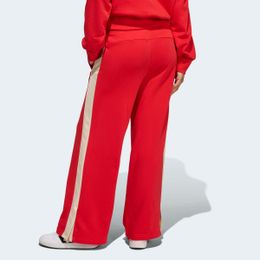 M&auml;dchen Sporthose "STADIUM MIT WEITEM BEIN"pure ruby, sanftes wei&szlig;,, Gr. 116, adidas Sportswear, Obermaterial: 70% Baumwolle, 30% Polyester, Hosen