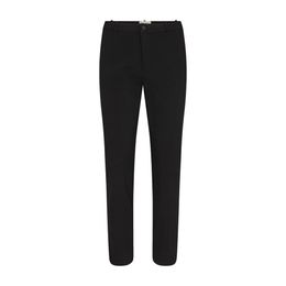 Freequent Damen Stoffhose "FQSOLVEJ-ANKLE-PA", schwarz, Gr. XL, unifarben, Web, Obermaterial: 76% Viskose, 21% Polyamid, 3% Elasthan, Hosen,