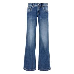 Herrlicher Damen Bootcut-Jeans "Edna Denim Comfort", blau, Gr. 32, Denim/Jeans, Obermaterial: 98% Baumwolle, 2% Elasthan, Jeans
