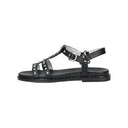 Nero Giardini Damen Riemchensandale "Nero Giardini Sandalen Leder", Gr. 40schwarz, Leder, Schuhe