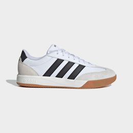 Herren Sneaker "VL COURT 00S", adidas Sportswear, Gr. 42,5cloud wei&szlig;, core schwarz, orbit grau, Leder, Synthetik, Schuhe
