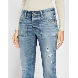 Gang Damen Boyfriend-Jeans "94NICA WORKER", blau, Gr. 31, Denim/Jeans, Obermaterial: 90% Baumwolle, 8% Polyester, 2% Elasthan, Jeans, cooler,