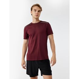 KOTON T-Shirt Herren Gr&ouml;&szlig;e XXL bordeaux / wei&szlig;