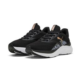 Puma Damen Laufschuh "SOFTRIDE MAYVE BLOOM WNS", Gr. 38,5Puma schwarz, rose gold, Textil, Schuhe