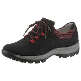 Waldl&auml;ufer WALDL&Auml;UFER Damen Schn&uuml;rschuh "HOLLY", Gr. 4, schwarz, Nubukleder, Textil, Schuhe, mit herausnehmbarem Fu&szlig;bett, Freizeitschuh, Halbschuh, Schn&uuml;rschuh