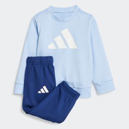 M&auml;dchen Trainingsanzug "ESSENTIALS KIDS", blau, Gr. 62, adidas Sportswear, Obermaterial: 70% Baumwolle, 30% Polyester, Sportanz&uuml;ge