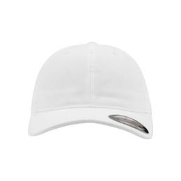 Flexfit Flex Cap "Flexfit Unisex Flexfit Garment Washed Cotton Dad Hat"wei&szlig;, Gr. S, unifarben, 98% Baumwolle, 2% Elasthan, Caps