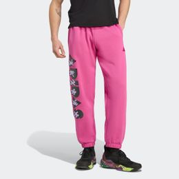 Herren Sporthose "ADIDAS X JEREMY SCOTT", rosa, Gr. M, adidas Performance, Obermaterial: 100% Baumwolle, Hosen