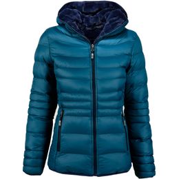 DEPROC Active Damen Wendejacke "GILMOUR NEW REVERSAL Women", blau, Gr. 38, Web, 100% Polyester, Jacken, Wendejacke mit schlichtem Design