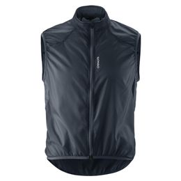 Gonso Herren Funktionsweste "Road Vest Wind M", blau, Gr. 4XL, 100% Polyester, Westen, Herren Weste, atmungsaktive Radweste, leichte Windweste, Tight