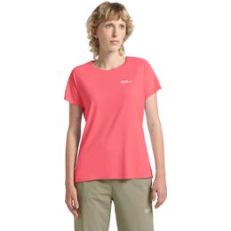 Jack Wolfskin Damen Funktionsshirt "PRELIGHT STRIDE T W"sunset, coral, Gr. XL, Oberstoff 100% POLYESTER, Shirts