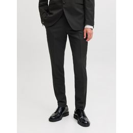 Jack & Jones JACK & JONES Herren Anzughose "JPRFRANCO Hose mit schmalem Bein und cleanem Look", schwarz, Gr. 52, unifarben, Web, Obermaterial: 78% Polyester, 17%