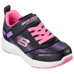 Skechers Damen Sneaker "DYNAMIC TREAD", Gr. 31, schwarz, Lederimitat, Textil, Schuhe, Freizeitschuh, Klettschuh mit gl&auml;nzendem Textileinsatz