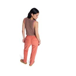 Roxy Damen Cargohose "On The Seashore", orange, Gr. L, Obermaterial:55% Leinen, 45% Viskose., Hosen