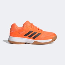 M&auml;dchen Hallenschuh "SPEEDCOURT IN KIDS", adidas Performance, Gr. 33, orange, Synthetik, Textil, Schuhe, geeignet f&uuml;r jeden Hallensport, Indoorschuhe