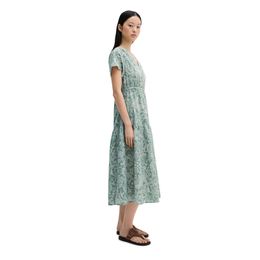 Marc O'Polo MARC O'POLO Damen Druckkleid "aus bedrucktem Light-Popeline"light gr&uuml;n, Gr. 38, bedruckt, Obermaterial: 57% Baumwolle, 43% Lyocell, Kleider