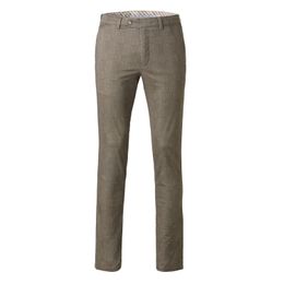 MEYER Herren Chinos "Bonn 1-5078", braun, Gr. 27, unifarben, 96% Baumwolle, 4% Elasthan, Hosen, Karo-Print