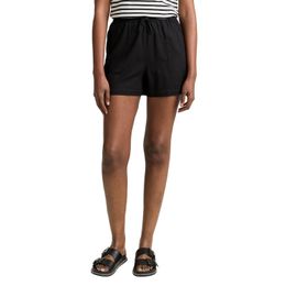 Damen Shorts, schwarz, Gr. XS, Tom Tailor Denim, unifarben, Web, Obermaterial: 73% Viskose, 27% Leinen, Hosen, Sommerhose mit Taschen
