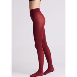 YSABEL MORA Damen Feinstrumpfhose "TIGHTS BASIC COLLECTION", Gr. L, rot, Obermaterial: 85% Polyamid, 15% Elasthan, unifarben, Strumpfhosen, starke