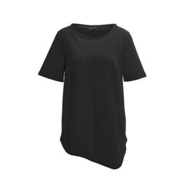 GOLDNER Damen Langarm-Poloshirt "Zipfelshirt", schwarz, Gr. 38, Obermaterial: 94% Polyester PES. 6% Elasthan EL., Shirts, Ohne
