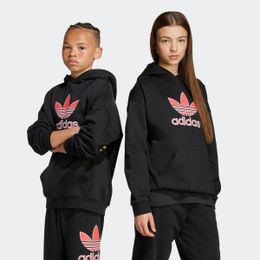 M&auml;dchen Kapuzensweatshirt "TREFOIL KIDS HOODIE", schwarz, Gr. 170, adidas originals, Obermaterial: 70% Baumwolle, 30% Polyester, Sweatshirts