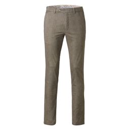 MEYER Herren Chinos "Bonn 1-5078", braun, Gr. 58, unifarben, 96% Baumwolle, 4% Elasthan, Hosen, Karo-Print