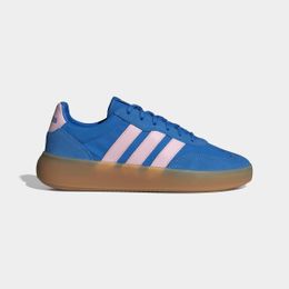 Damen Sneaker "BARREDA DECODE", adidas Sportswear, Gr. 43ray blau, clear pink, gum10, Leder, Textil, Schuhe, inspiriert vom Design des adidas