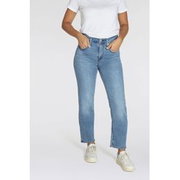 Levi's LEVI'S Damen Straight-Jeans "724 HIGH RISE STRAIGHT", blau, Gr. 29, Denim/Jeans, Obermaterial: 79% Baumwolle, 19% Polyester, 2% Elasthan, Jeans