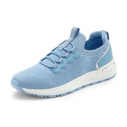 Vivance Damen Sneaker "Freizeitschuh, Halbschuh, Turnschuh, Slip-On-Sneaker", Gr. 36, blau, Obermaterial: 100% Textilmaterial. Decksohle: 100%