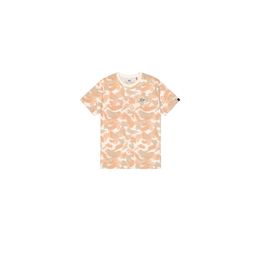 Herren T-Shirt "Backprint T-Shirt Camo", beige, Gr. XXL, Alpha Industries, Obermaterial: 100% Baumwolle, Shirts