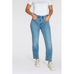 Levi's LEVI'S Damen Straight-Jeans "724 HIGH RISE STRAIGHT", blau, Gr. 27, Denim/Jeans, Obermaterial: 79% Baumwolle, 19% Polyester, 2% Elasthan, Jeans