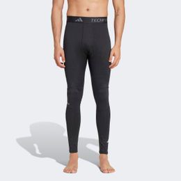Herren Trainingstights "TECHFIT COLD.RDY TRAINING LANGE LEGGINGS", schwarz, Gr. S, adidas Performance, Obermaterial: 93% Polyester, 7% Elasthan, Hosen