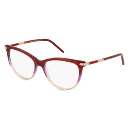 Longchamp LO2727 Brille Unisex | Fassung: Vollrand, Cat Eye, Burgunder Verlaufend
