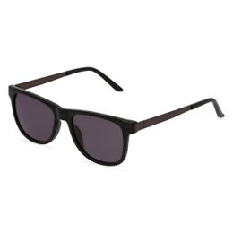Fielmann MI 033 SUN CL | Herren-Sonnenbrille | Fassung: Vollrand, Quadratisch, Propionat, Schwarz | Glasfarbe: Grau