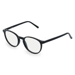 Fielmann JIL 005 CL RILEY Brille Unisex | Fassung: Vollrand, Panto, Schwarz