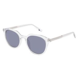 Tom Tailor 676006 | Unisex-Sonnenbrille | Fassung: Vollrand, Panto, Kunststoff, Grau Transparent | Glasfarbe: Grau