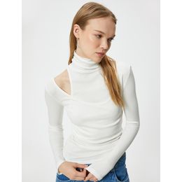 KOTON Shirt Damen Gr&ouml;&szlig;e M hellbeige