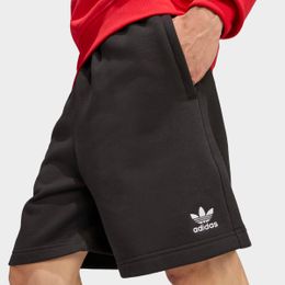 Shorts adidas originals "TREFOIL ESSENTIALS 7 INCH FLEECE", Herren, Gr. S, N-Gr, schwarz, normal, gr., Obermaterial: 82% Baumwolle, 18% Polyester, Hosen Shorts, sportlicher Stil, f&uuml;r vielseitige Alltagsaktivit&auml;ten