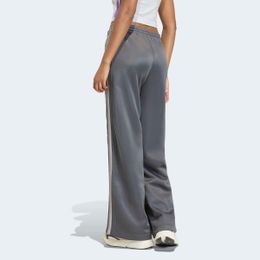 Damen Sporthose "STADIUM 3-STREIFEN"grau six, ch solid grau, normal, gr., Gr. XL, adidas Sportswear, Obermaterial: 67% Polyester, 33% Baumwolle, Hosen