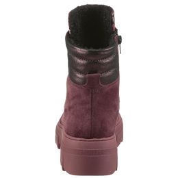 Waldl&auml;ufer WALDL&Auml;UFER Damen Schn&uuml;rboots "H-SAIGA", Gr. 8bordeaux kombiniert, Nappaleder, Nubukleder, Veloursleder, mehrfarbig, Schuhe, Schn&uuml;rstiefelette,