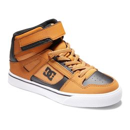 DC Shoes Damen Sneaker "Pure High-Top EV", Gr. 5, gelb, Obermaterial: Leder / Futter: Textil / Au&szlig;ensohle: Gummi, Schuhe