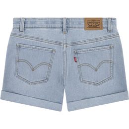LEVI'S KIDS M&auml;dchen Jeansshorts "LVG GIRLFRIEND SHORTS", blau, Gr. 8, Denim/Jeans, Obermaterial: 69% Baumwolle, 30% Polyester, 1% Elasthan, Jeans,