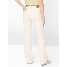 Brax Damen 5-Pocket-Jeans "Style SHAKIRA BOOT", beige, Gr. 22, Denim/Jeans, 51% Baumwolle, 35% Polyester, 11% Viskose, 3% Elasthan, Jeans