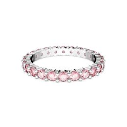 Swarovski Damen Fingerring "Matrix, Rundschliff", 60, Metall, rosa, Metall, Fingerringe, mit Swarovski Kristall