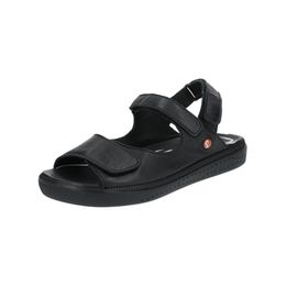 Softinos Damen Riemchensandale "Softinos Sandalen Leder", Gr. 39schwarz, Leder, Schuhe