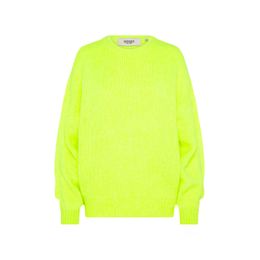 Damen Rundhalspullover, gr&uuml;n, Gr. L, SENSES.THE LABEL, unifarben, Strick, Material: 67% Polyacryl, 14% Polyester, 12% Polyamid, 7% Elasthan,