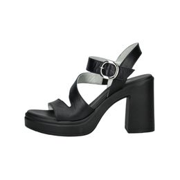 Nero Giardini Damen High-Heel-Sandalette "Nero Giardini Sandalen Leder", Gr. 40, schwarz, Leder, Schuhe