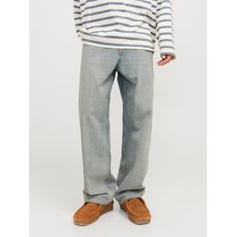 Jack & Jones JACK & JONES Herren Relax-fit-Jeans "JJIALEX JJCLASSIC JJ 351 NOOS", blau, Gr. 34, Abriebeffekte, Denim/Jeans, Obermaterial: 100% Baumwolle, Jeans